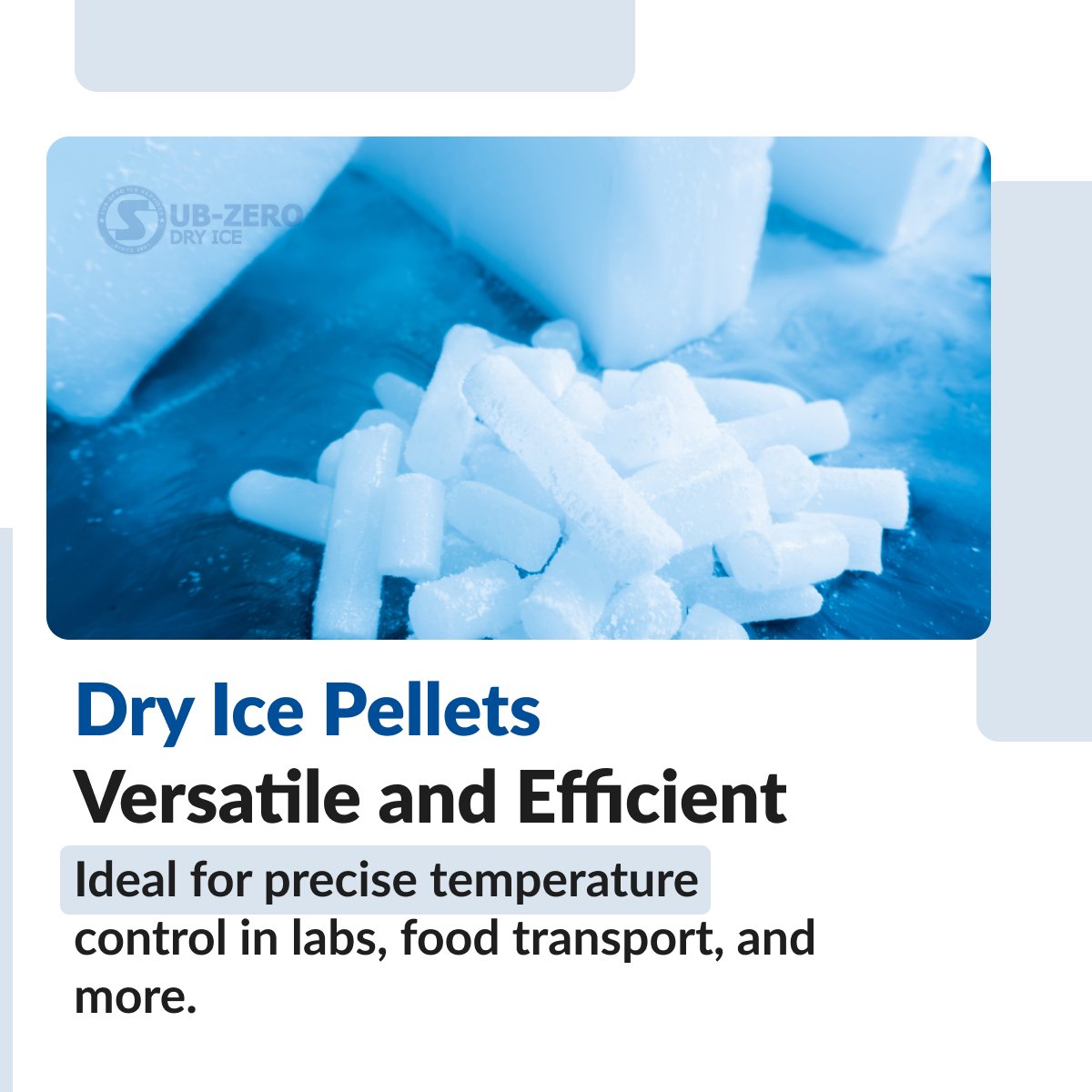 Dry Ice Pellets for Events, Pharma & More | Sub Zero